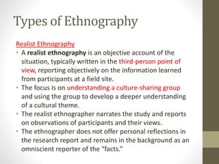 TSLB3143 Topic 1e Ethnography Research | PPT