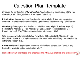 Functionalists theories of religion | PPTX | Spirituality | Religion ...