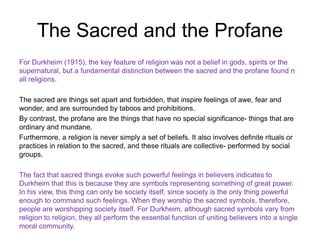 Functionalists theories of religion | PPTX