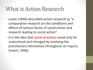 TSLB3143 Topic 1g Action Research | PPTX