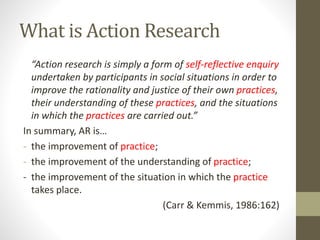 TSLB3143 Topic 1g Action Research | PPTX