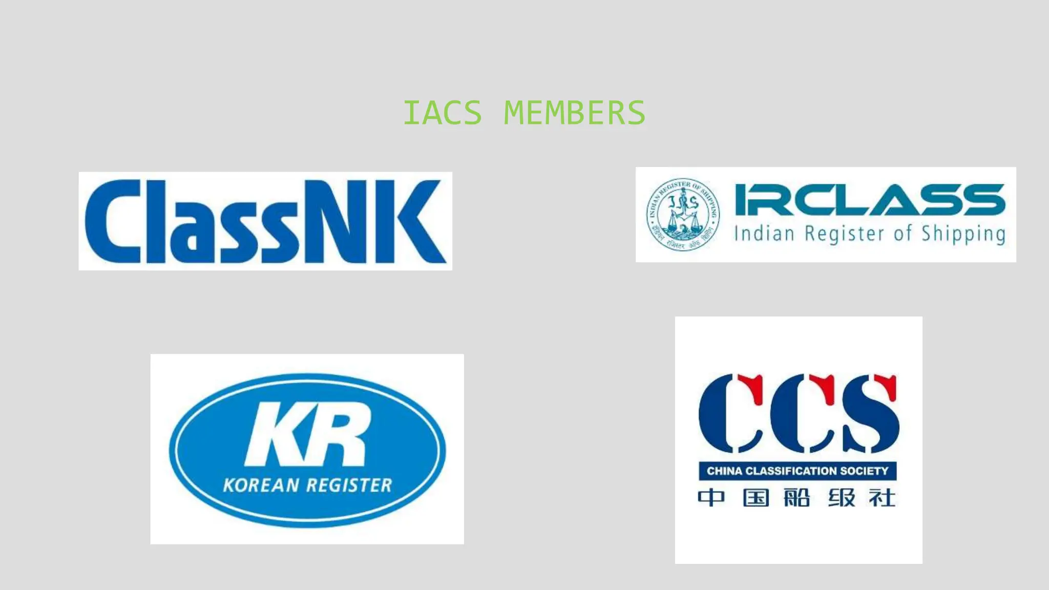 International Association of Classification Society - An Introduction ...