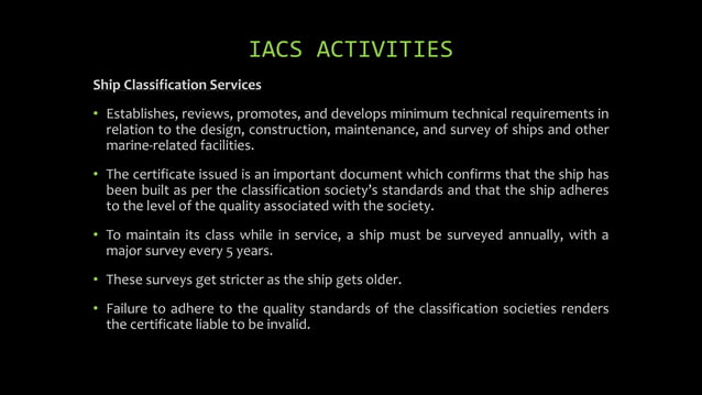 International Association of Classification Society - An Introduction ...
