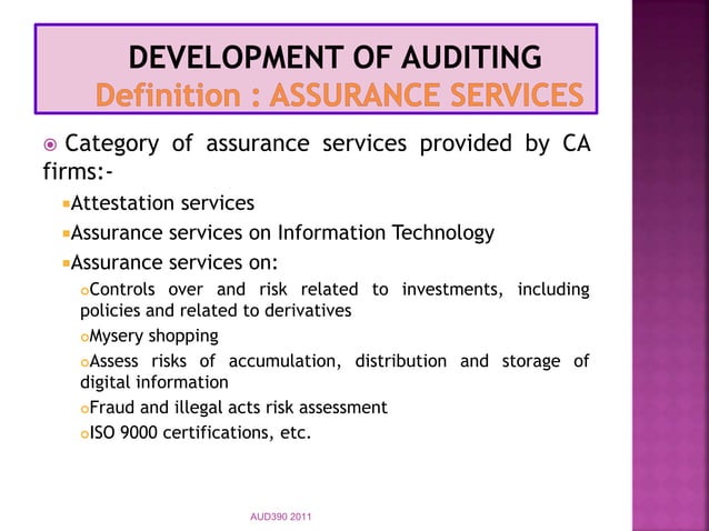 Topic 1 introduction AUDITING AND ASSURANCE SERVICES IN MALAYSIA | PPT