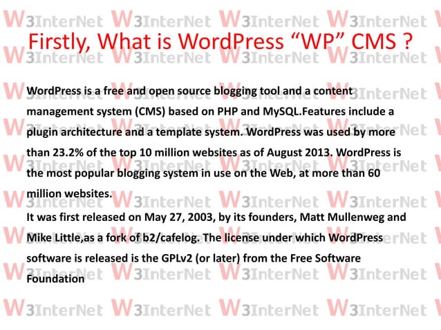 Topic 1introduction into wordpress cms tutorial | PPT