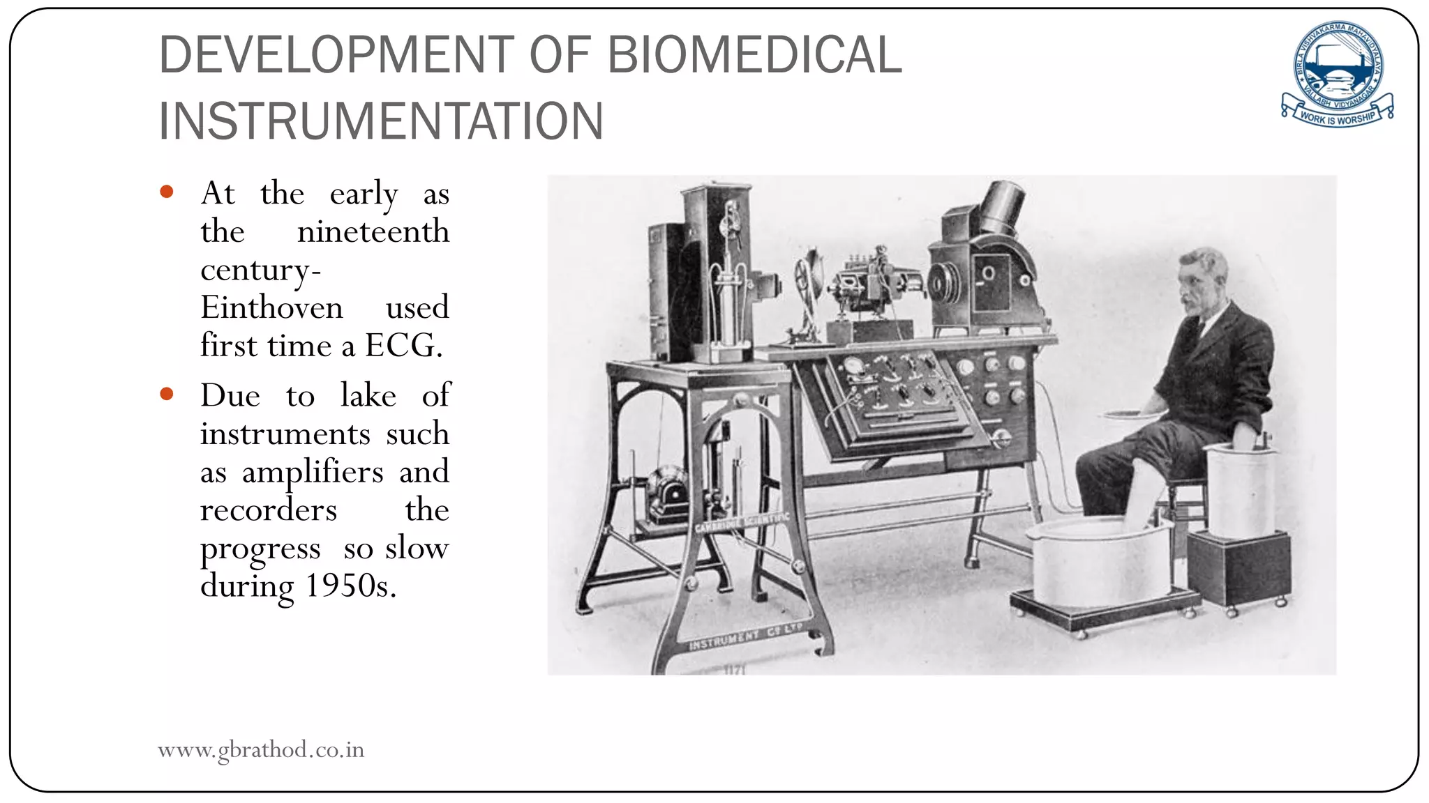 Topic 1 introduction of biomedical instrumentation | PPT