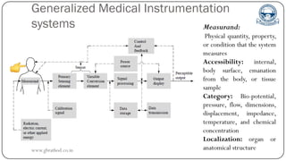 Topic 1 introduction of biomedical instrumentation | PDF