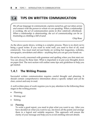 Topic1 introduction to communication | PDF