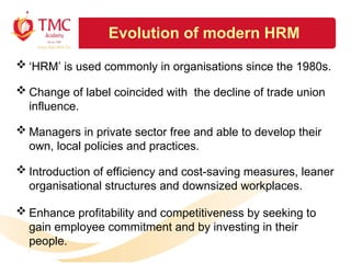 Topic 1 Introduction To human resource management | PPT