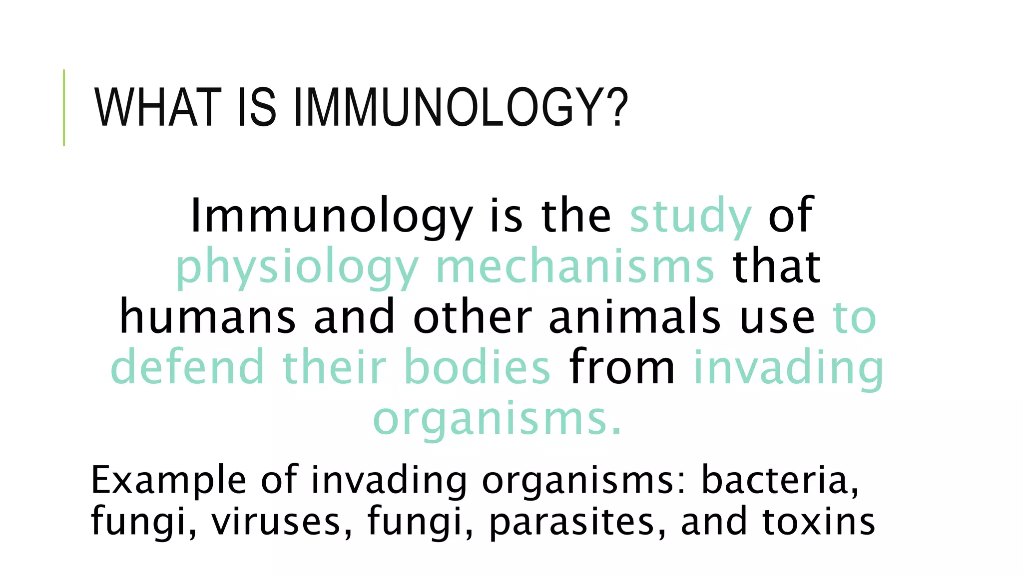 TOPIC 1 INTRODUCTION TO IMMUNOLOGY.pptx | Infectious Diseases ...