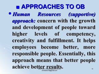 Introduction to Organizational Behavior (OB) | PPT