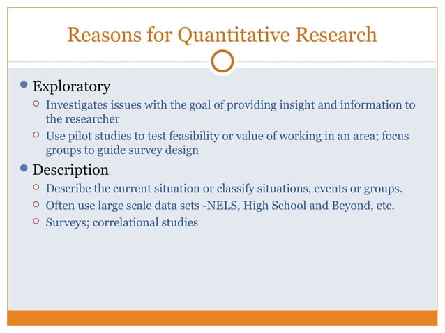 Topic 1 introduction to quantitative research | PPT