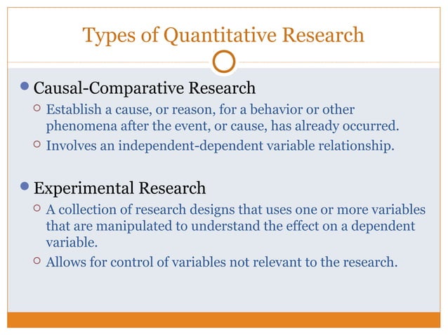 Topic 1 introduction to quantitative research | PPT