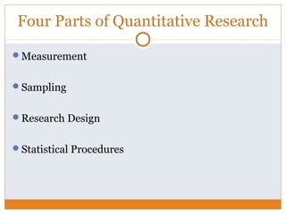 Topic 1 introduction to quantitative research | PPT