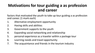 Introduction to tour guiding | PPTX
