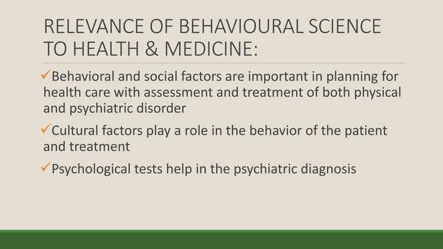 TOPIC 1 INTRO TO BEHAVIORAL SCIENCE.pdf | Biological Sciences | Science