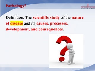 Introduction Chemical Pathology - Branch & Terminology | PPTX