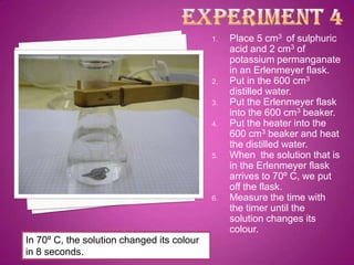 Effect Temperature reaction rate | PPTX