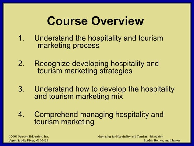 TOPIC 1: INTRODUCTION TO HOSPITALITY AND TOURISM MARKETING | PPT ...