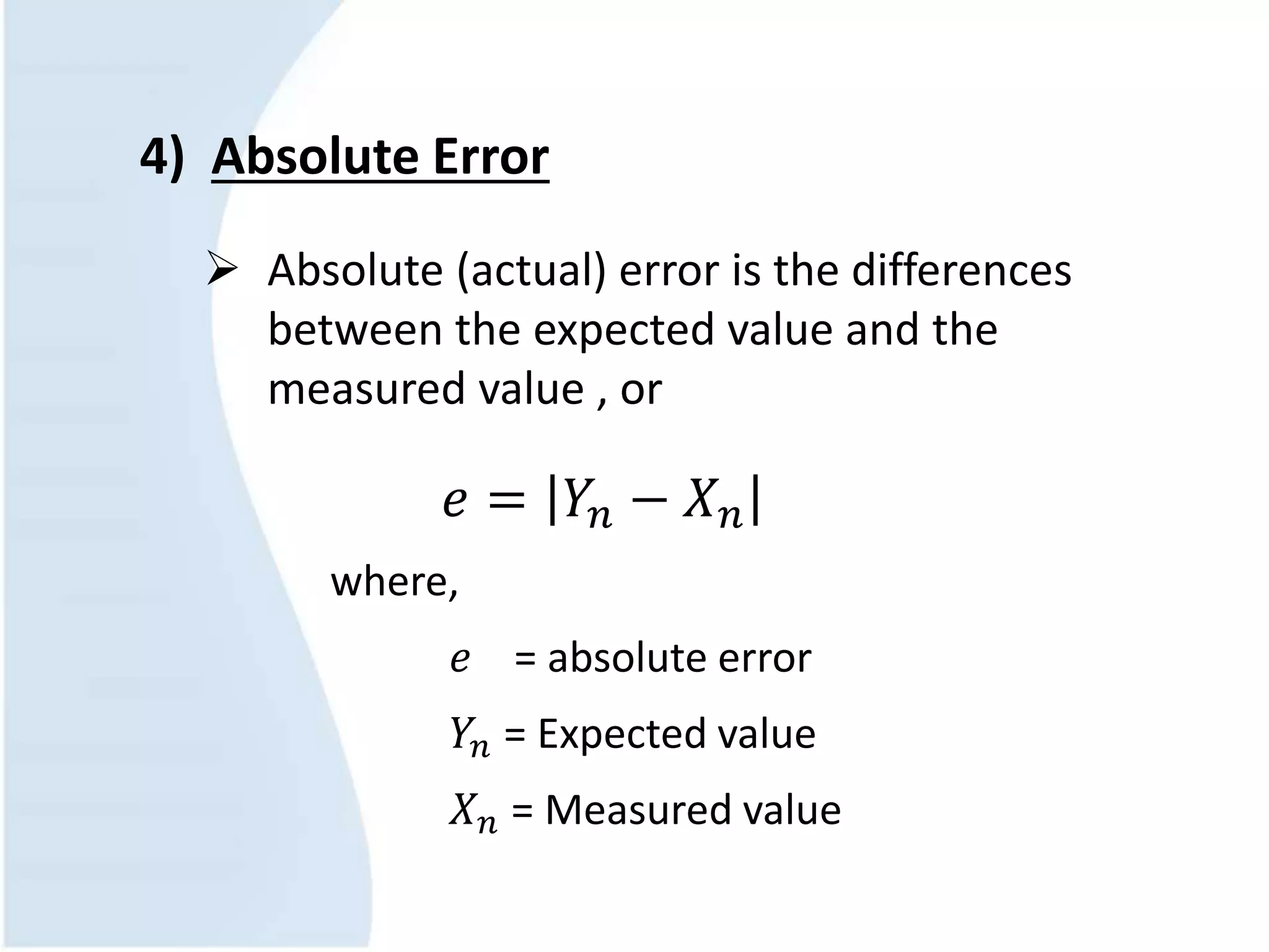 Measurement And Error Ppt