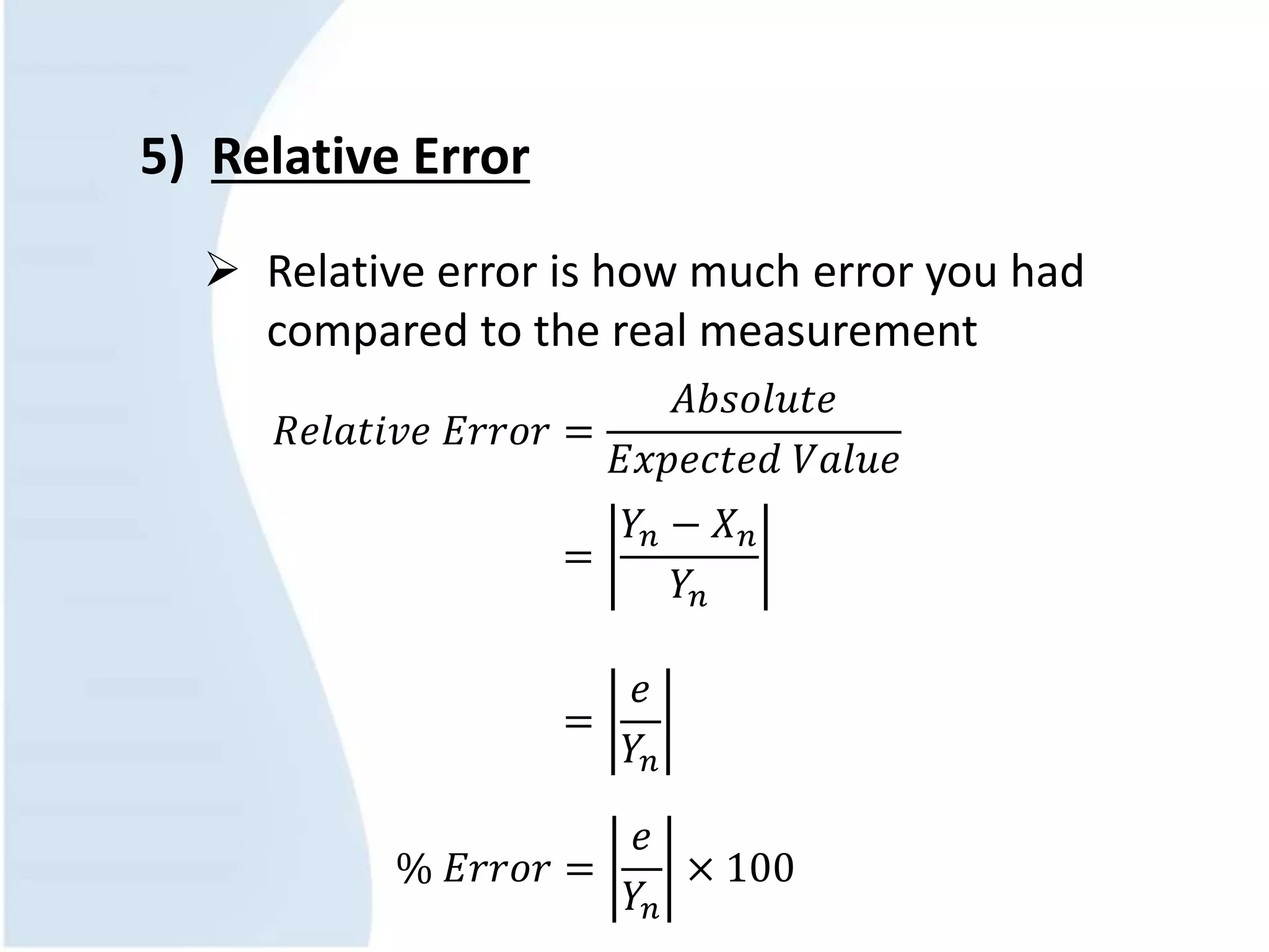Measurement And Error Ppt
