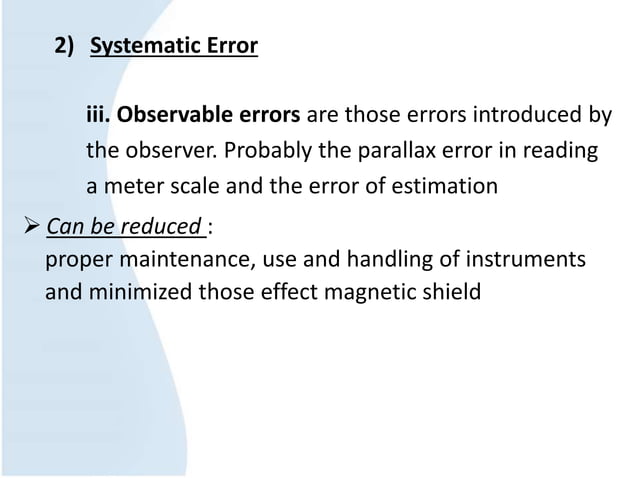 Measurement And Error Pptx