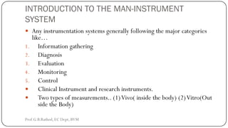 Topic 1 review of biomedical instrumentation | PDF