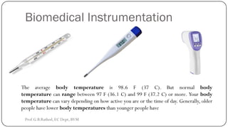 Topic 1 review of biomedical instrumentation | PDF