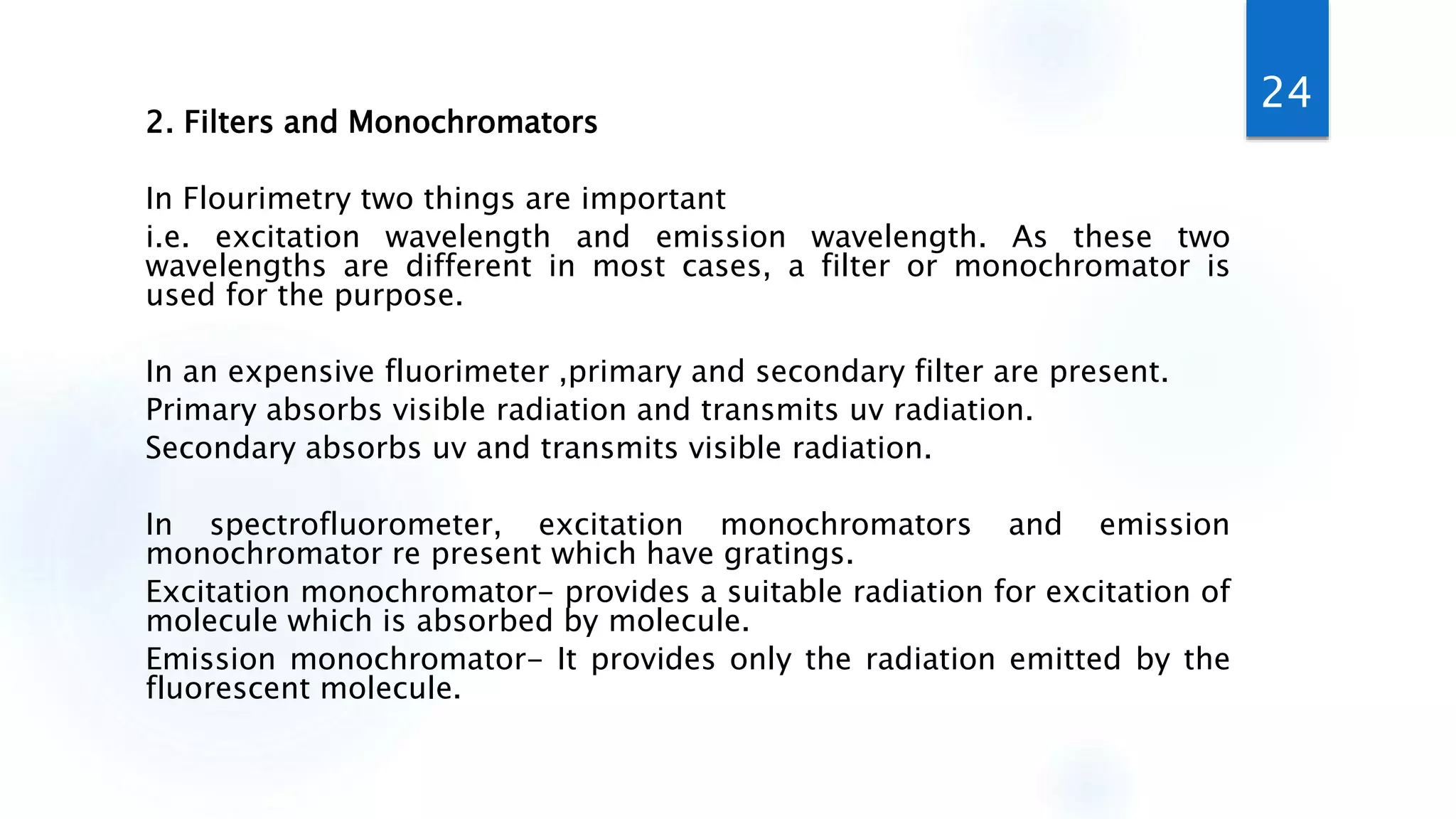 Spectrofluorimetry | PPTX