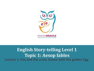 Topic-1-StoryTelling (Level 1) | PPTX