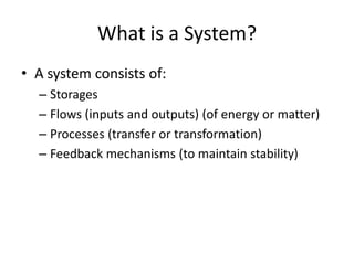 Topic 1 – systems and models | PPT