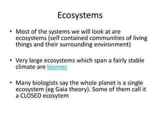 Topic 1 – systems and models | PPTX