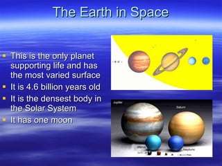 Topic 1 the earth in space | PPT