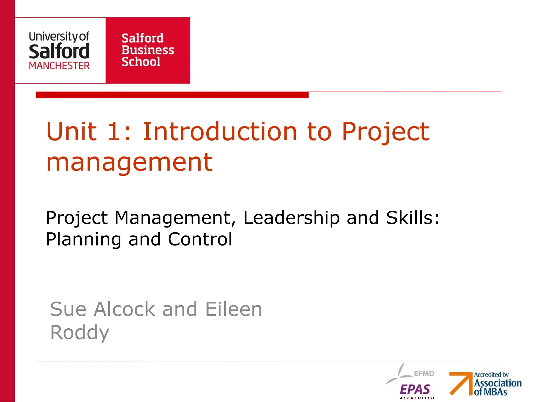 Topic 1 unit 1 RKC Project management presentation | PPTX