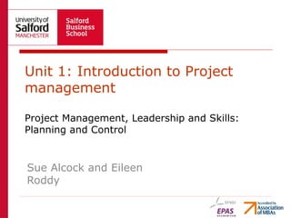 Topic 1 unit 1 RKC Project management presentation | PPTX