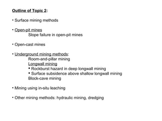 Topic 2: Mining | PPT