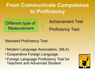 From Communicate Competence to Proficiency | PPT
