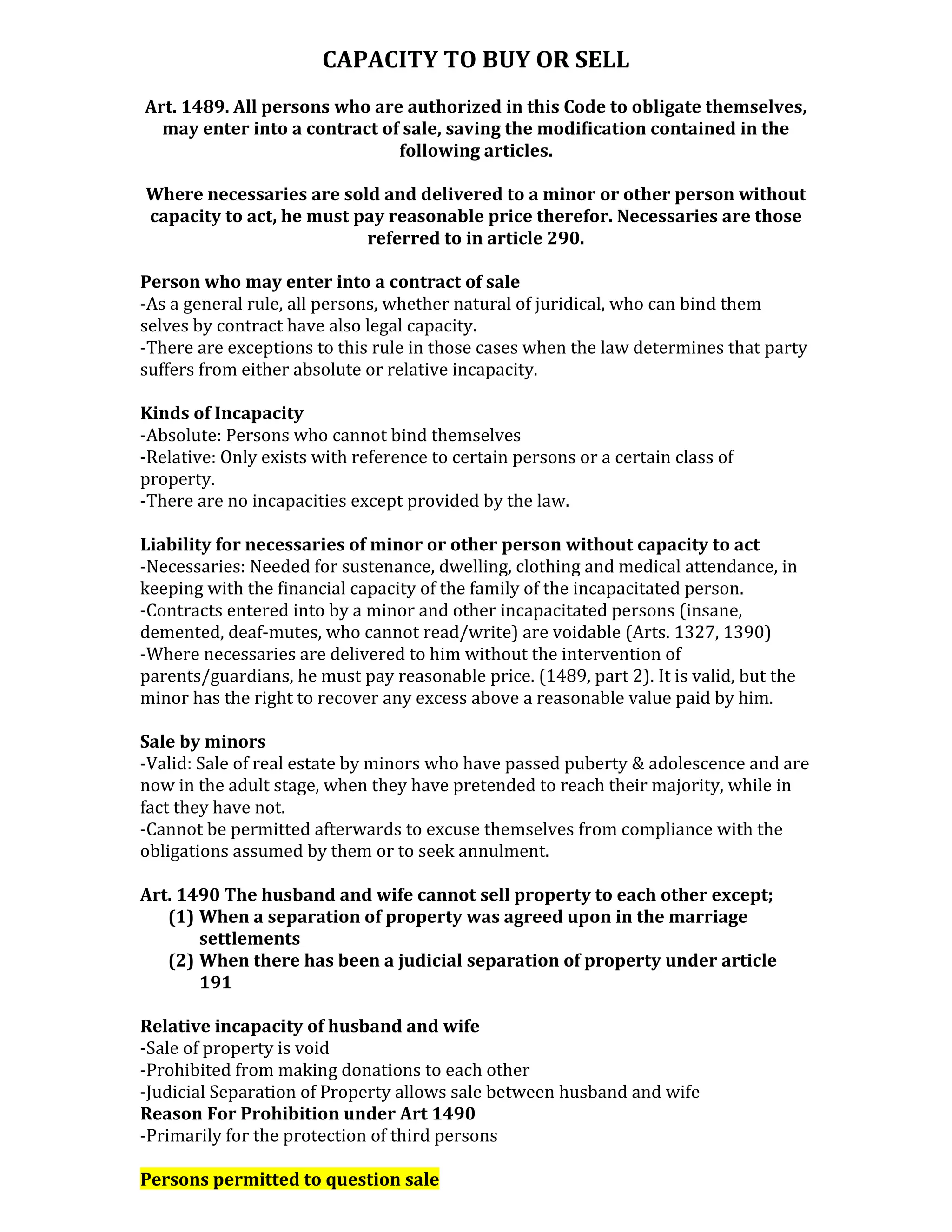 BUSLAW1: Sales Topic 2 | DOCX