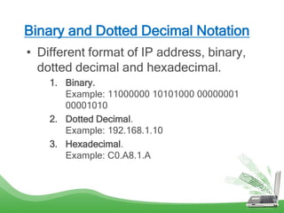 Topic 2.3 network addressing for tcpip | PPTX | Computer Networking | Computing
