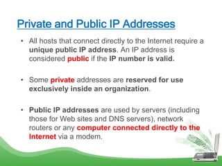 Topic 2.3 network addressing for tcpip | PPTX | Computer Networking | Computing