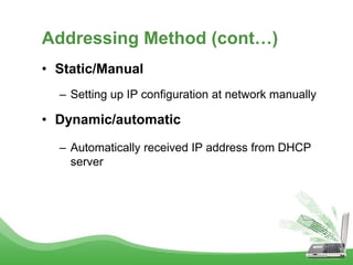 Topic 2.3 network addressing for tcpip | PPTX | Computer Networking | Computing