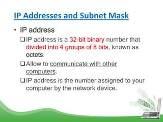 Topic 2.3 network addressing for tcpip | PPTX | Computer Networking | Computing