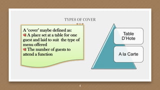 Topic 2.2 types of cover | PPTX