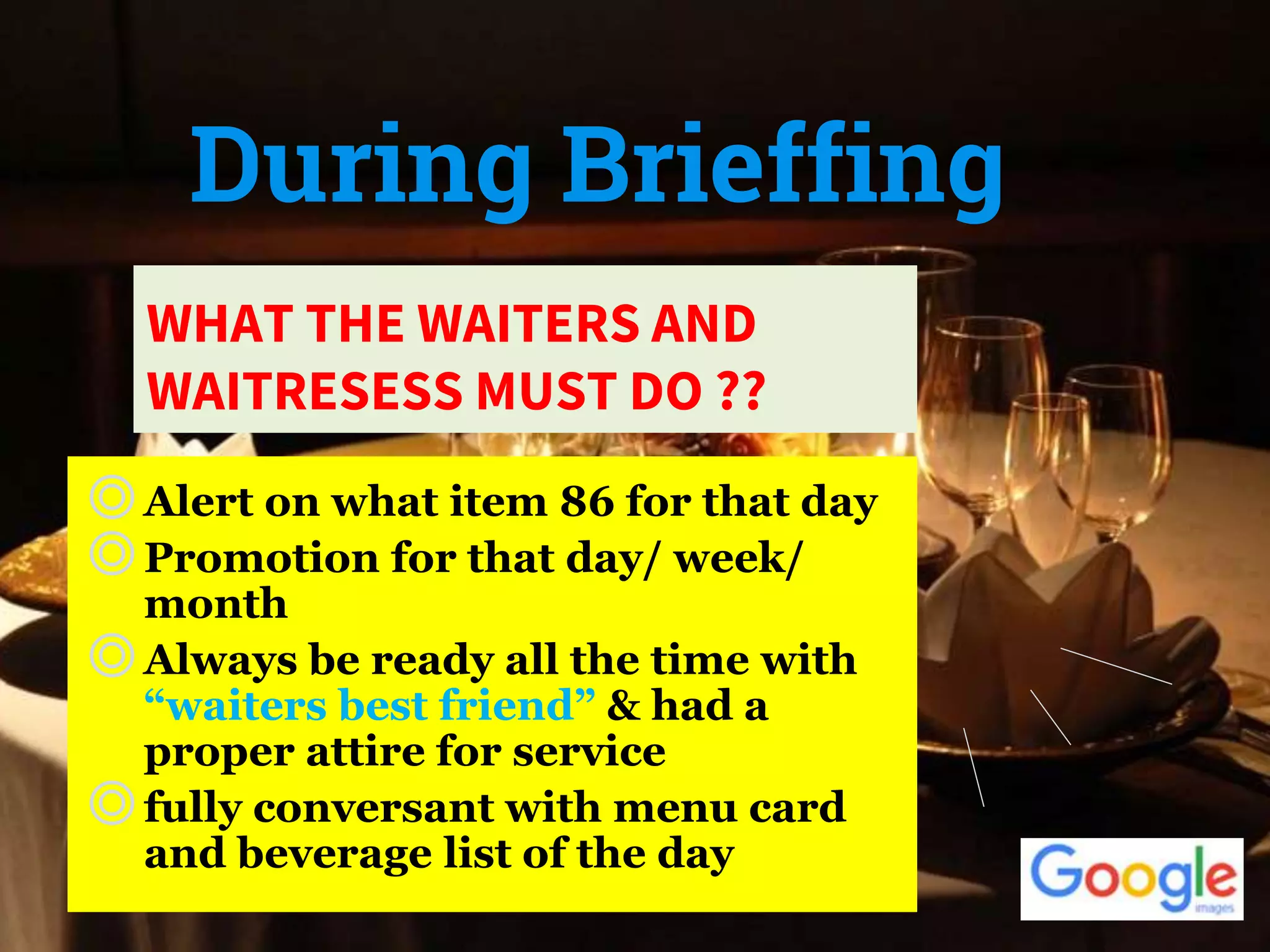 Topic 2.3 conducting briefing | PPTX