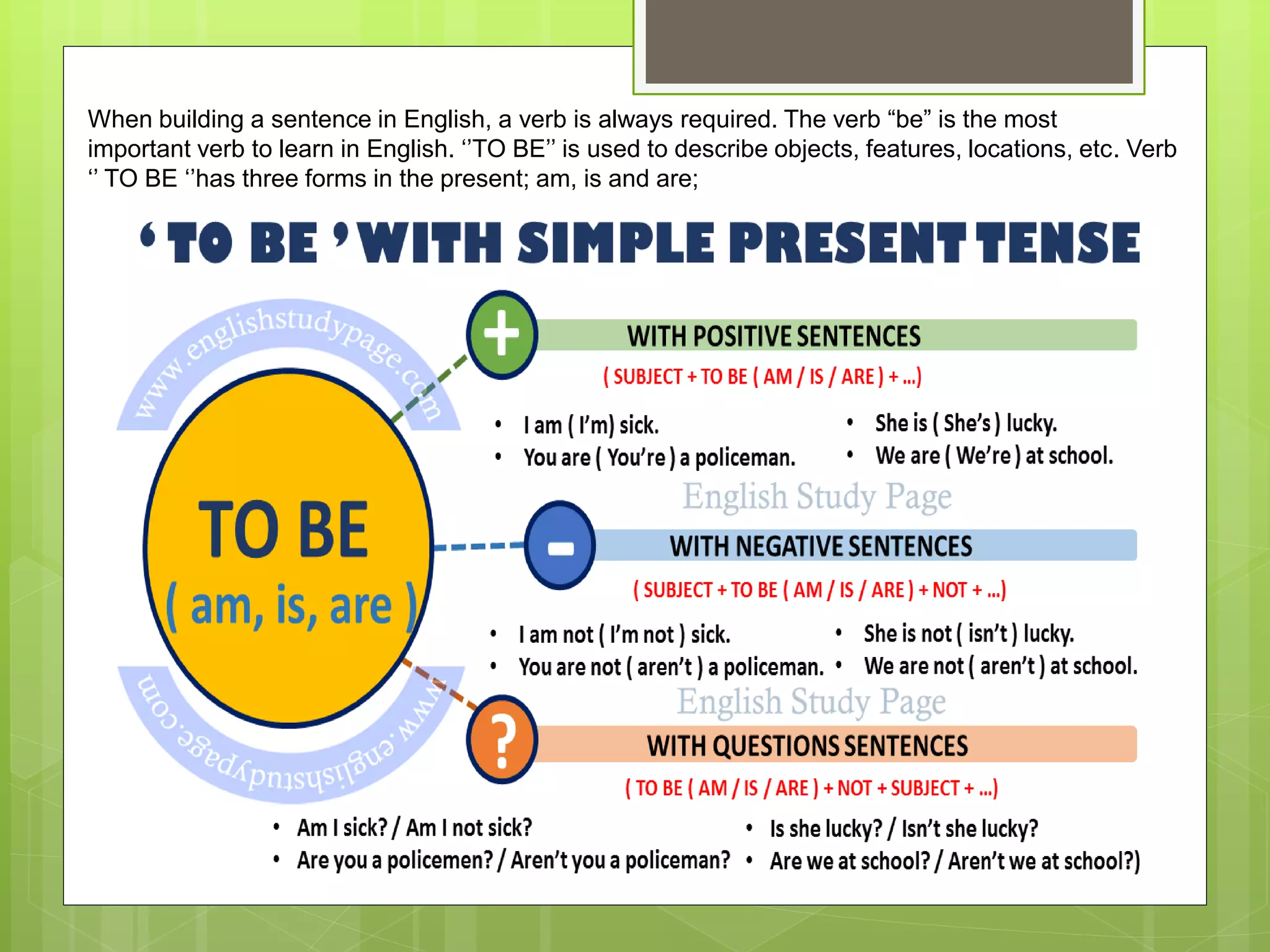 Topic 2. present tense | PPT