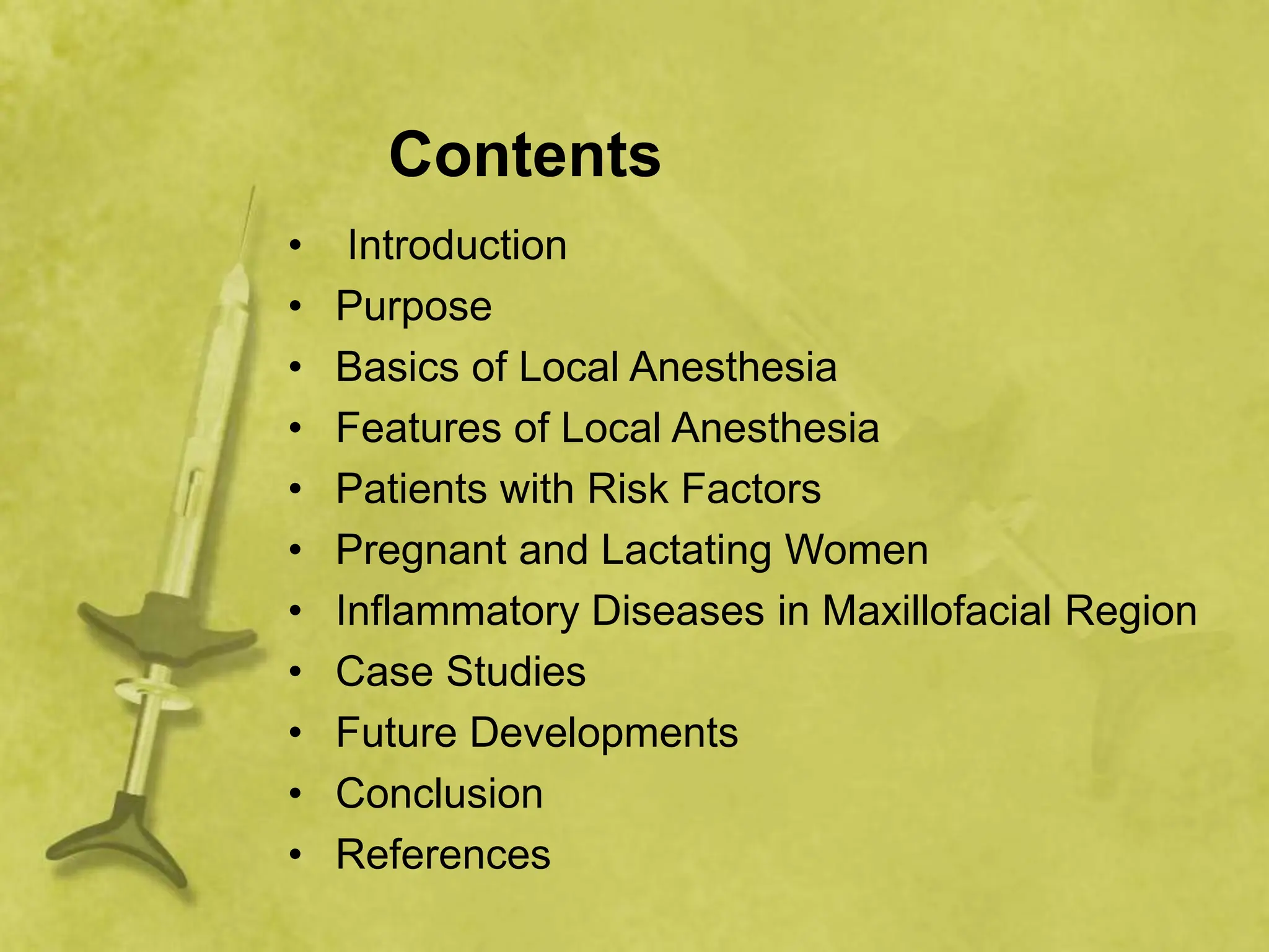 local anesthesia in dentistry definition of terms and indications and ...