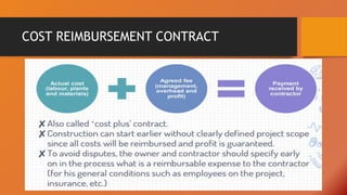 Contract Management - Contracts Types and Payment Structure | PPTX