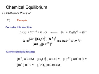 Topic 2 - Chemical Equilibrium Analytical Chemistry | PPTX
