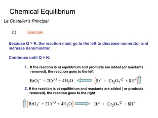Topic 2 - Chemical Equilibrium Analytical Chemistry | PPTX