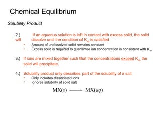 Topic 2 - Chemical Equilibrium Analytical Chemistry | PPTX